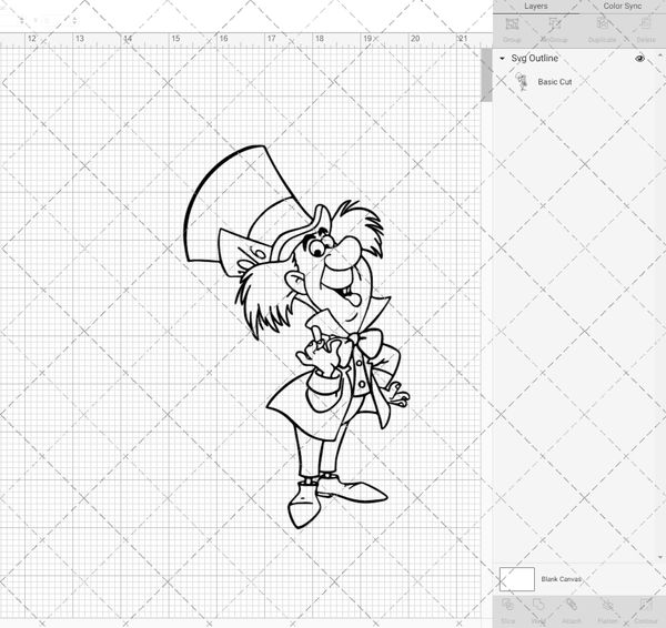 Mad Hatter - Alice in Wonderland, Svg, Dxf, Eps, Png - SvgShopArt