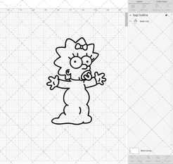 Maggie Simpson - The Simpsons, Svg, Dxf, Eps, Png - SvgShopArt