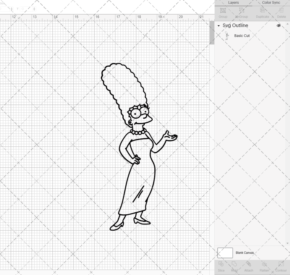 Marge Simpson - The Simpsons, Svg, Dxf, Eps, Png - SvgShopArt