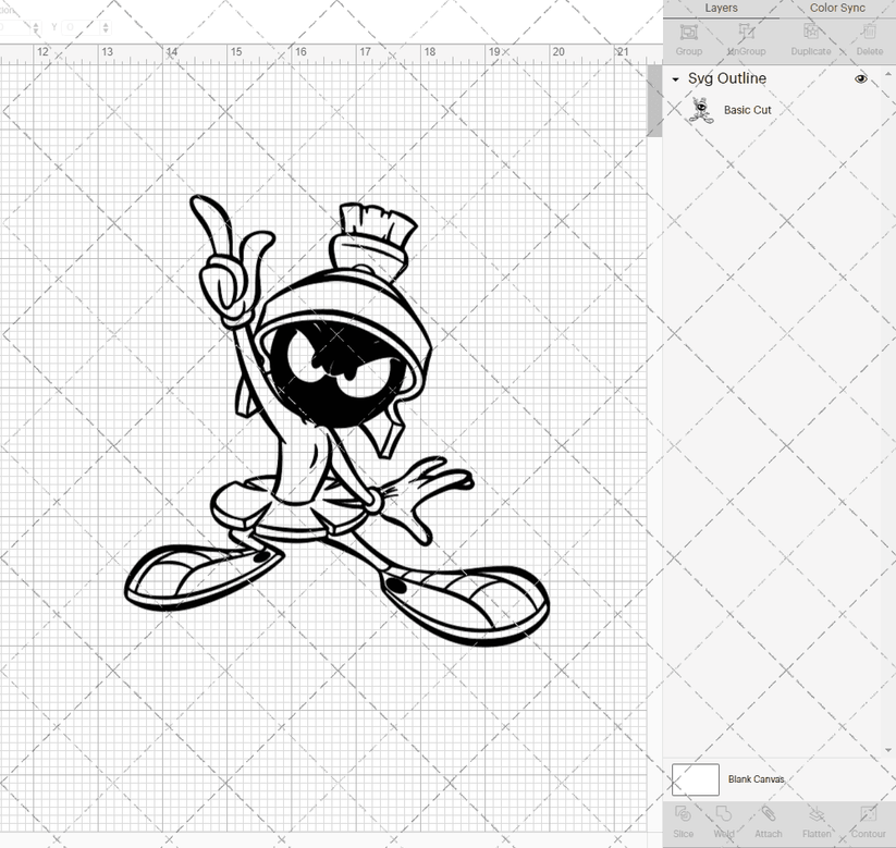 Marvin The Martian - Looney Tunes 003, Svg, Dxf, Eps, Png - SvgShopArt