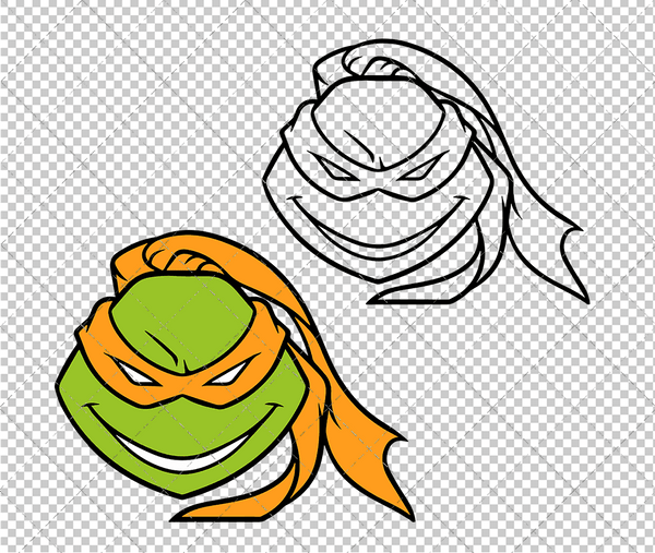 Michelangelo - Ninja Turtles, Svg, Dxf, Eps, Png - SvgShopArt