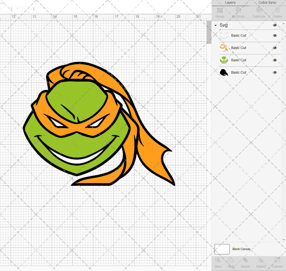 Michelangelo - Ninja Turtles, Svg, Dxf, Eps, Png - SvgShopArt