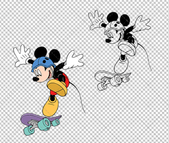 Mickey Mouse 003, Svg, Dxf, Eps, Png - SvgShopArt