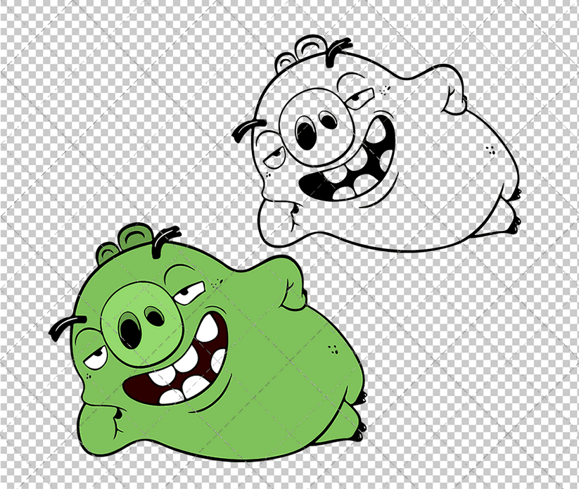 Minion - The Angry Birds, Svg, Dxf, Eps, Png - SvgShopArt