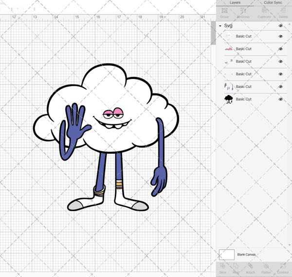 Mr Cloud Guy - Trolls, Svg, Dxf, Eps, Png - SvgShopArt