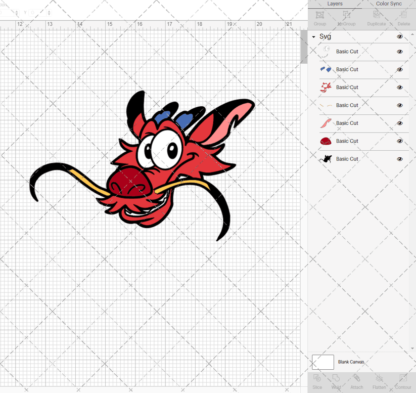 Mushu - Mulan 002, Svg, Dxf, Eps, Png - SvgShopArt