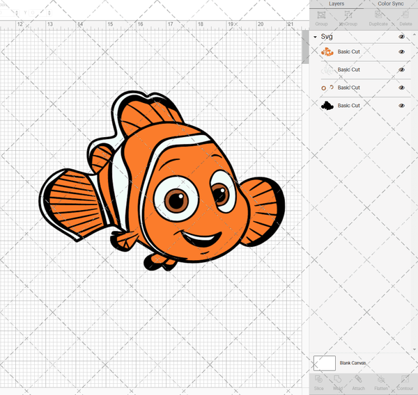 Nemo - Finding Nemo 003, Svg, Dxf, Eps, Png - SvgShopArt