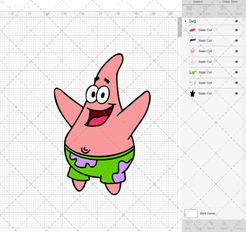 Patrick Star - SpongeBob SquarePants, Svg, Dxf, Eps, Png - SvgShopArt