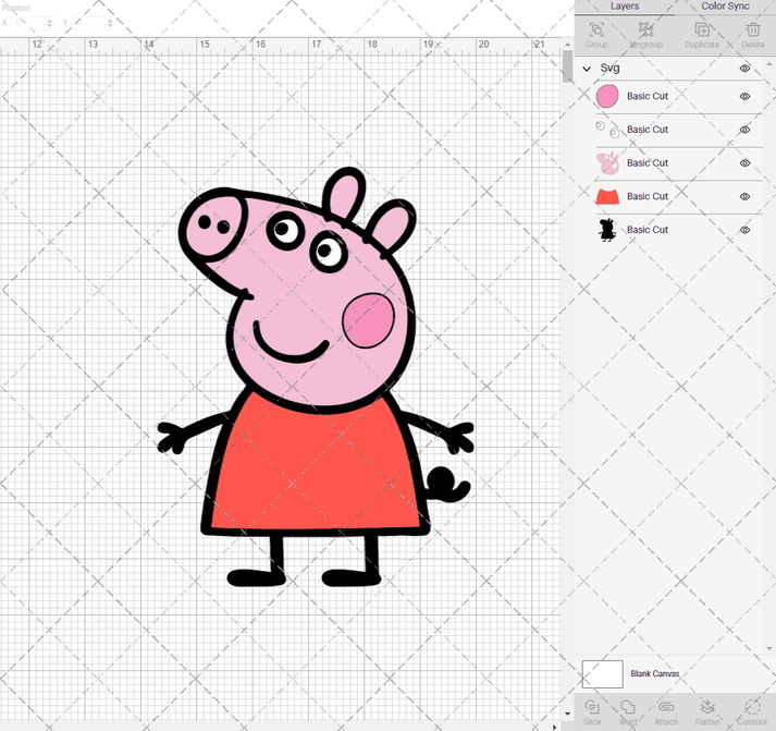 Peppa Pig, Svg, Dxf, Eps, Png - SvgShopArt