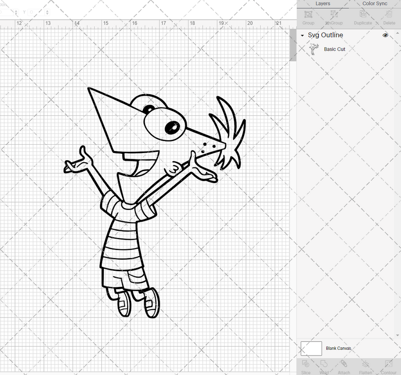 Phineas Flynn - Phineas and Ferb 002, Svg, Dxf, Eps, Png - SvgShopArt