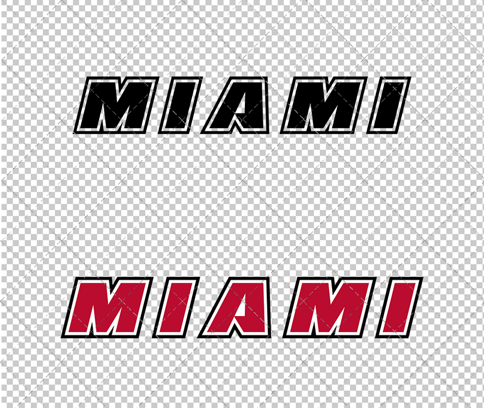 Miami Heat Jersey 1988, Svg, Dxf, Eps, Png - SvgShopArt
