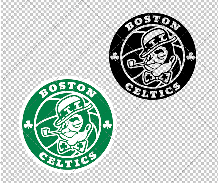 Boston Celtics Circle 1998 002, Svg, Dxf, Eps, Png - SvgShopArt