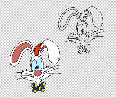 Roger Rabbit - Who Framed Roger Rabbit 002, Svg, Dxf, Eps, Png - SvgShopArt
