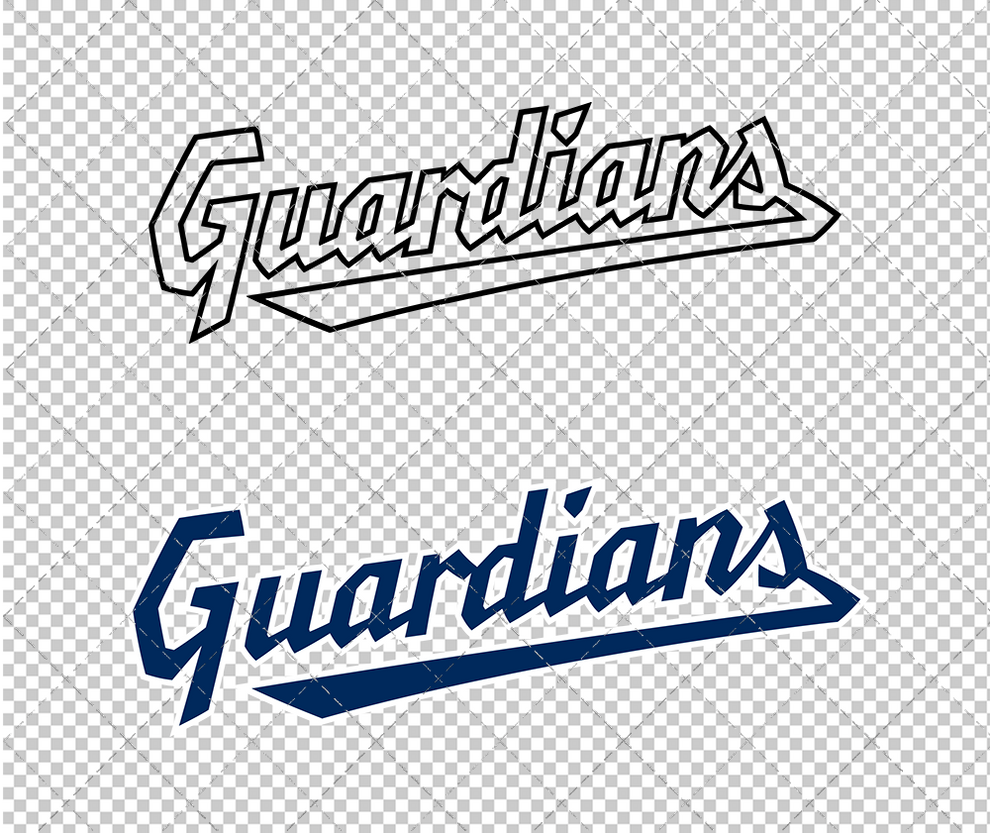 Cleveland Guardians Wordmark 2022 002, Svg, Dxf, Eps, Png - SvgShopArt