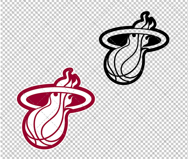 Miami Heat Concept 2008 005, Svg, Dxf, Eps, Png - SvgShopArt