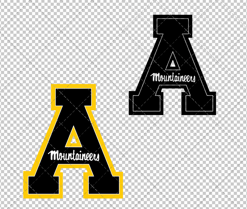 Appalachian State Mountaineers Alternate 2012, Svg, Dxf, Eps, Png ...