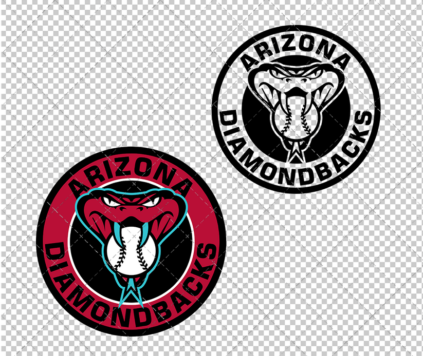 Arizona Diamondbacks Circle 2016, Svg, Dxf, Eps, Png - SvgShopArt