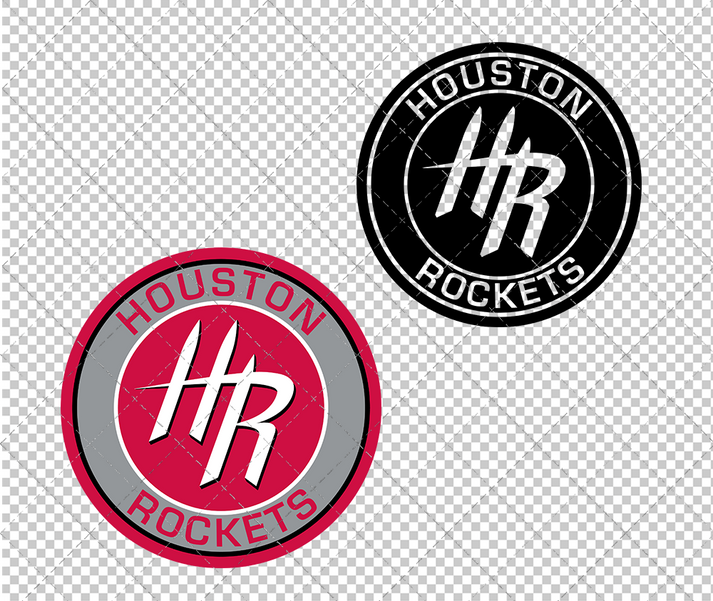 Houston Rockets Circle 2014, Svg, Dxf, Eps, Png - SvgShopArt
