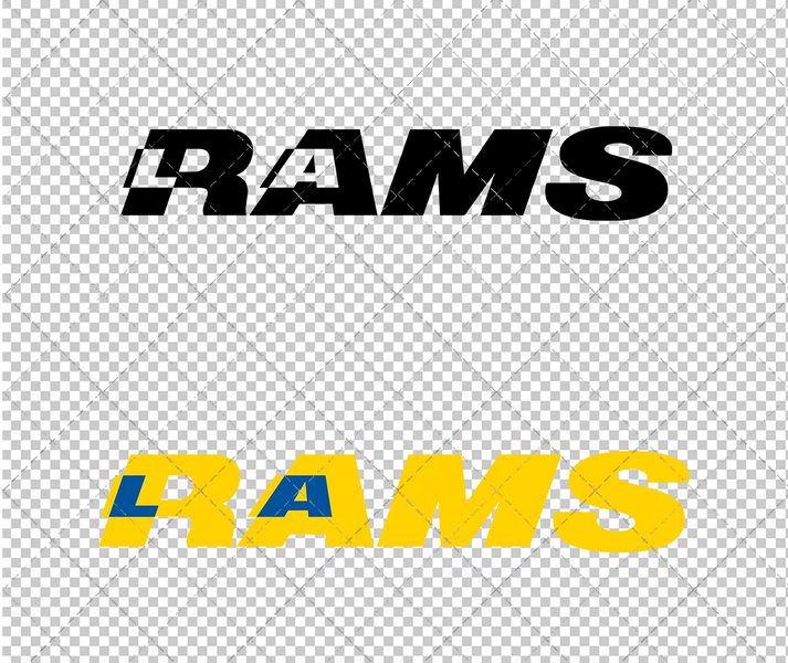 Los Angeles Rams Wordmark 1986 002, Svg, Dxf, Eps, Png - SvgShopArt