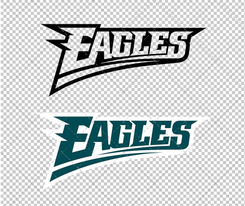 Philadelphia Eagles Wordmark 1996 003, Svg, Dxf, Eps, Png - SvgShopArt