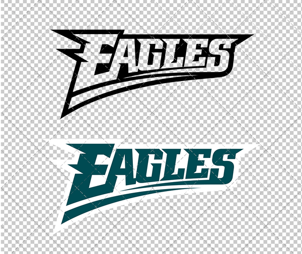 Philadelphia Eagles Wordmark 1996 003, Svg, Dxf, Eps, Png - SvgShopArt