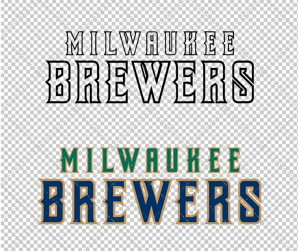 Milwaukee Brewers Wordmark 1994, Svg, Dxf, Eps, Png - SvgShopArt