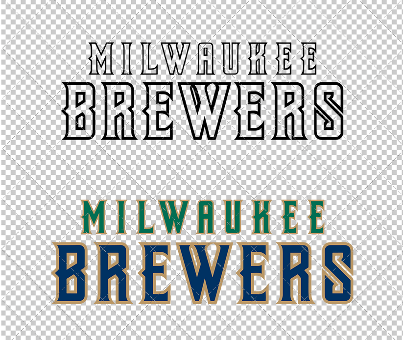 Milwaukee Brewers Wordmark 1994, Svg, Dxf, Eps, Png - SvgShopArt