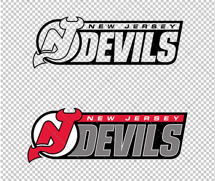 New Jersey Devils Wordmark 1999, Svg, Dxf, Eps, Png - SvgShopArt