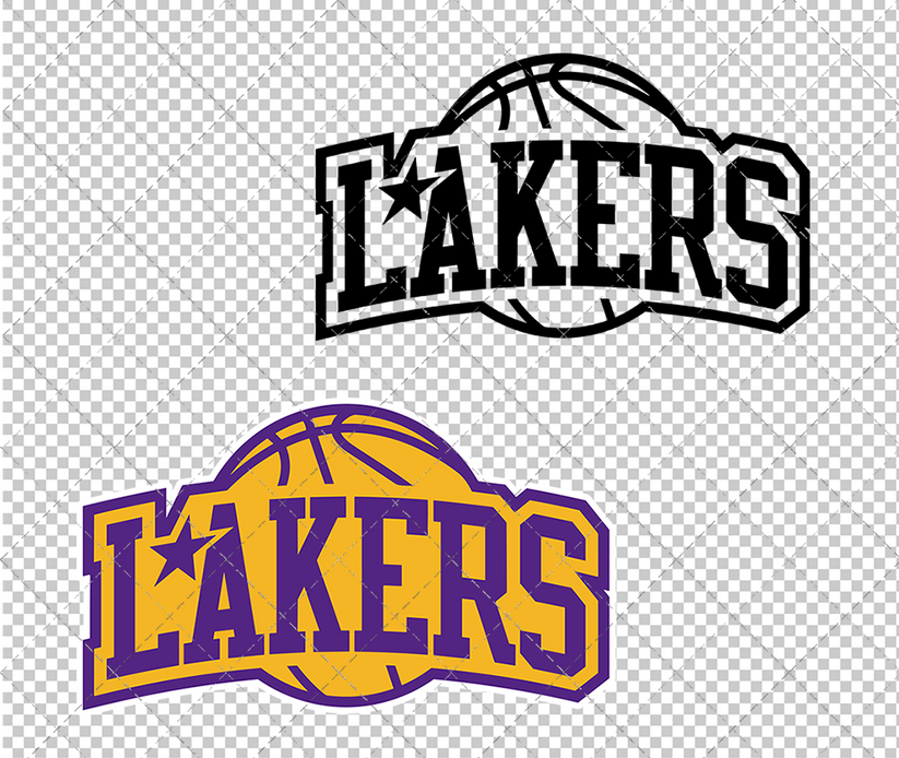 Los Angeles Lakers Concept 2001 013, Svg, Dxf, Eps, Png - SvgShopArt