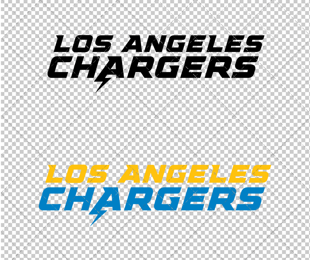 Los Angeles Chargers Wordmark 2020, Svg, Dxf, Eps, Png - SvgShopArt