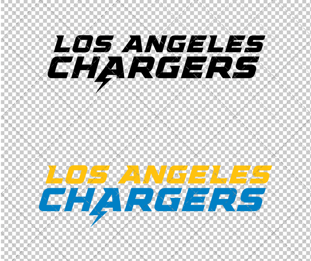 Los Angeles Chargers Wordmark 2020, Svg, Dxf, Eps, Png - SvgShopArt