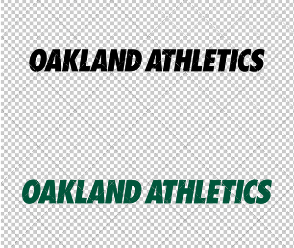 Oakland Athletics Wordmark 1982, Svg, Dxf, Eps, Png - SvgShopArt