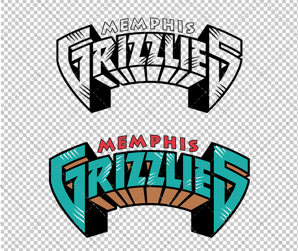Memphis Grizzlies Wordmark 2001, Svg, Dxf, Eps, Png - SvgShopArt