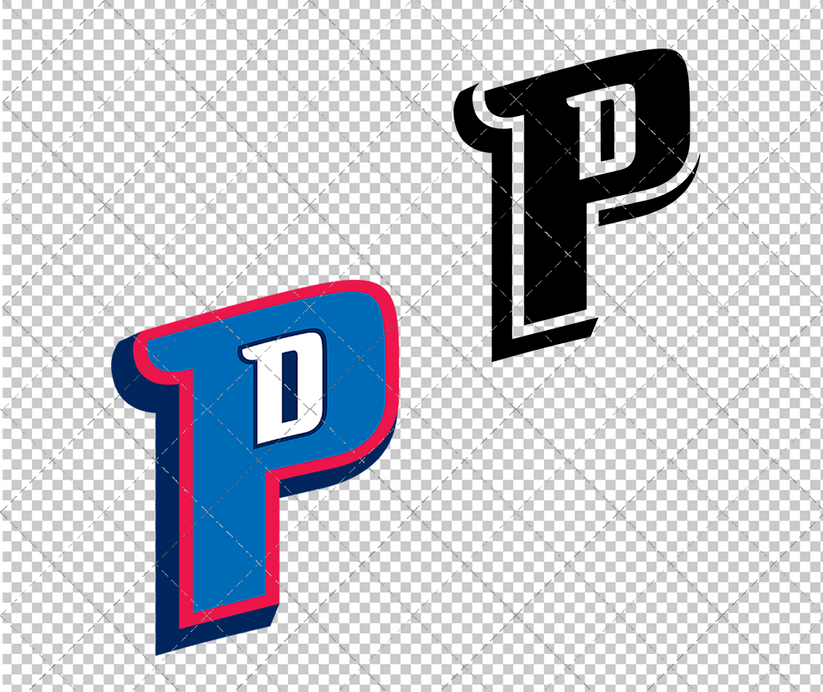 Detroit Pistons Alternate 2005, Svg, Dxf, Eps, Png - SvgShopArt
