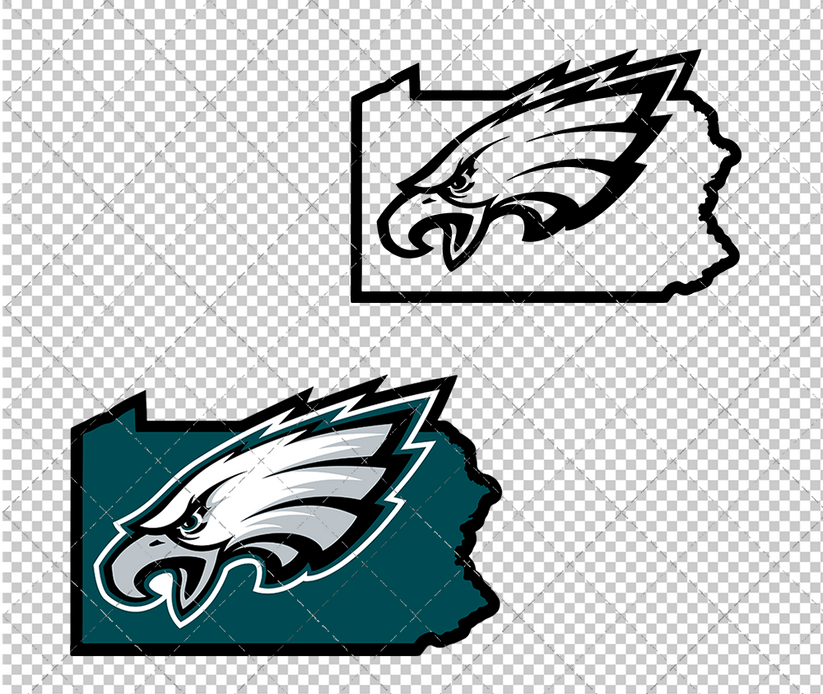 Philadelphia Eagles Concept 1996 004, Svg, Dxf, Eps, Png - SvgShopArt