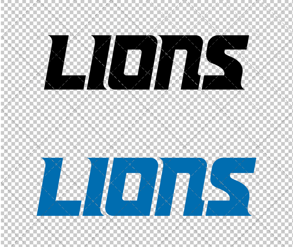 Detroit Lions Wordmark 2017, Svg, Dxf, Eps, Png - SvgShopArt